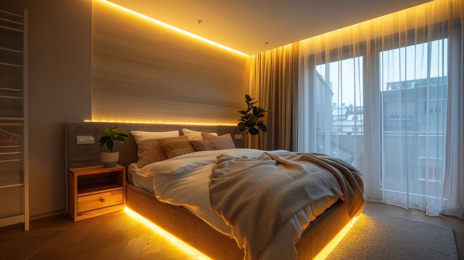 Illuminazione camera da letto con led, lampadari e plafoniere