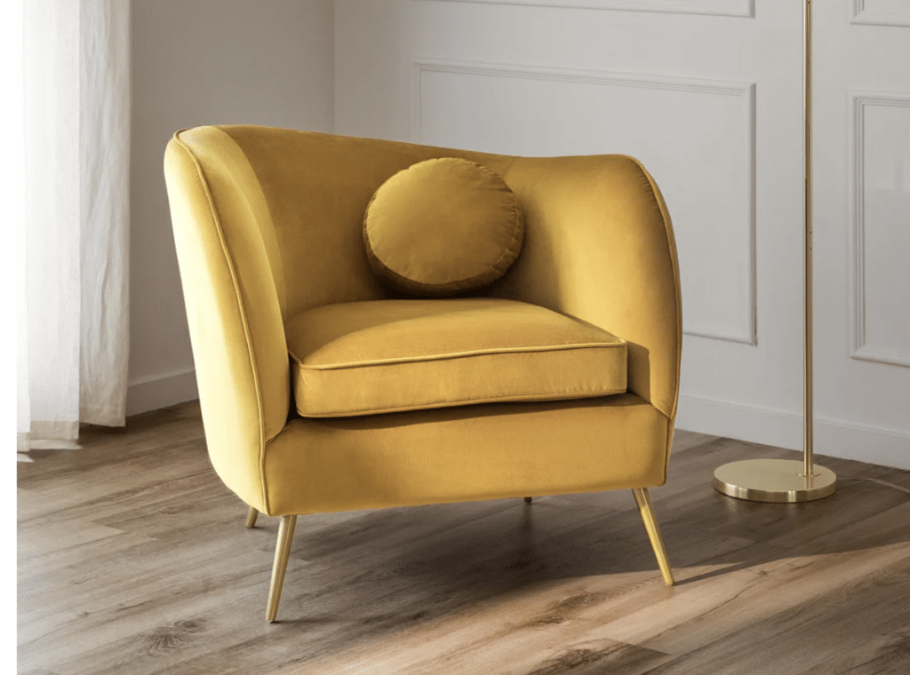 Colore Giallo Senape in arredamento: codici colori, abbinamento, materiali